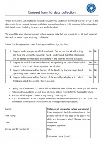 Consent forms for data collection - Doctors of the World